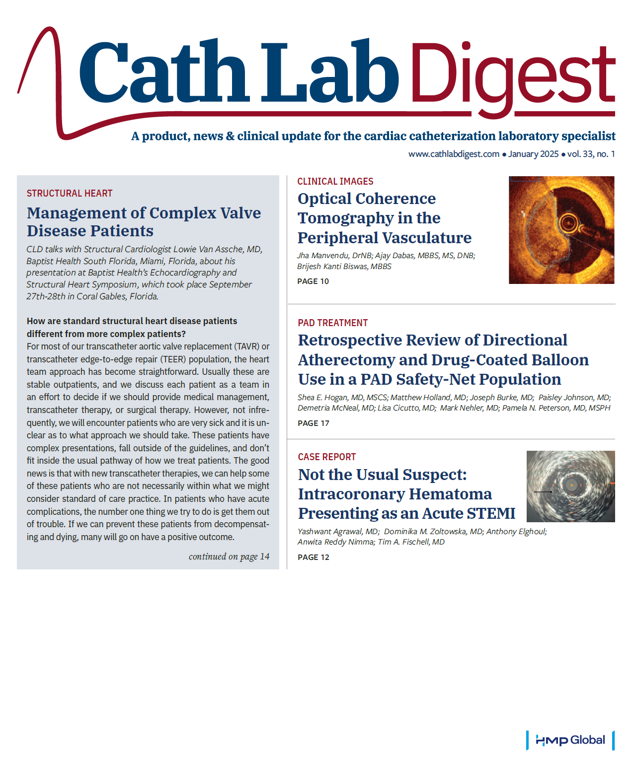Volume 33 - Issue 1 - January 2025 | Cath Lab Digest